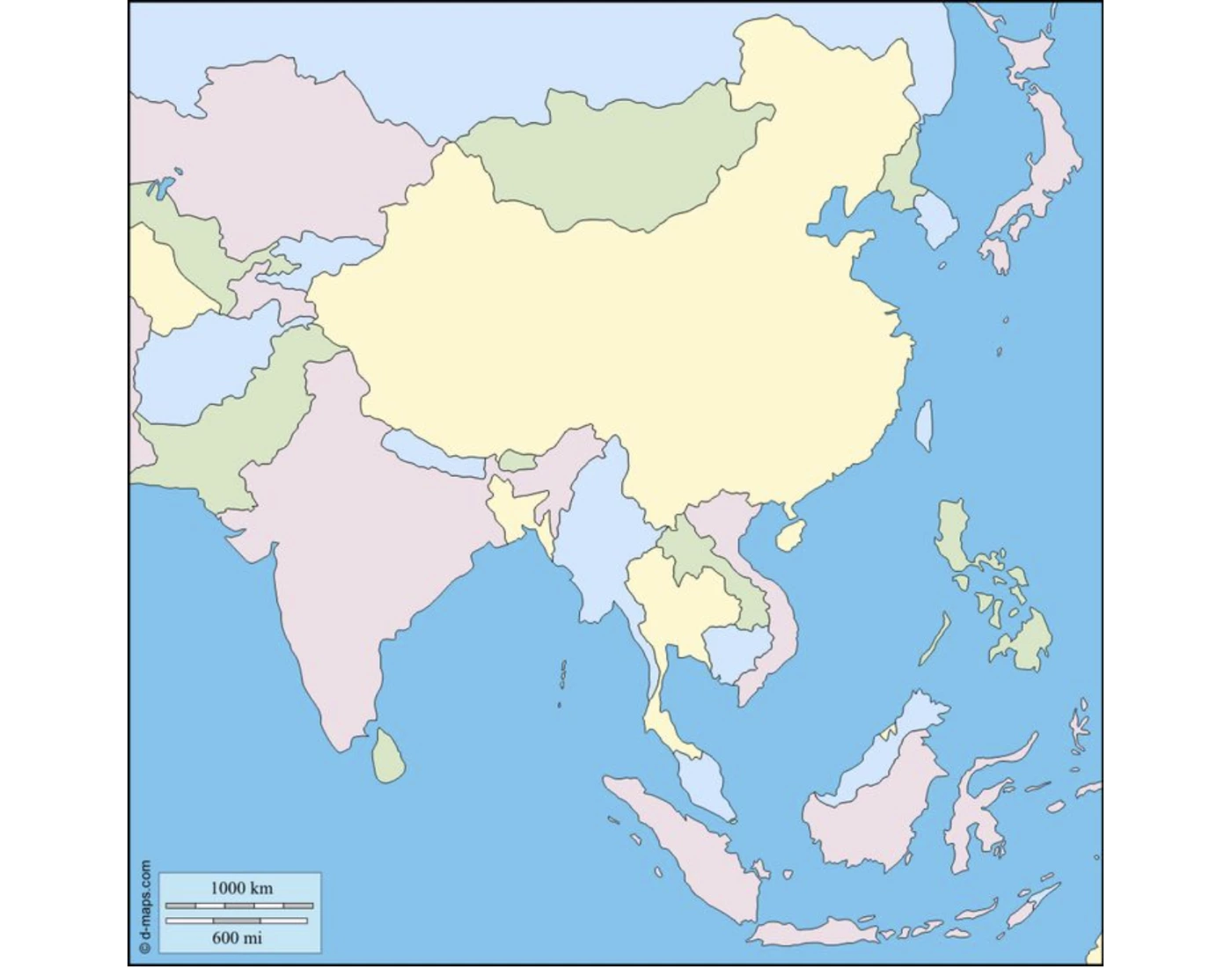 Monsoon Asia Political Map Quiz Monsoon Asia Political Map Quiz